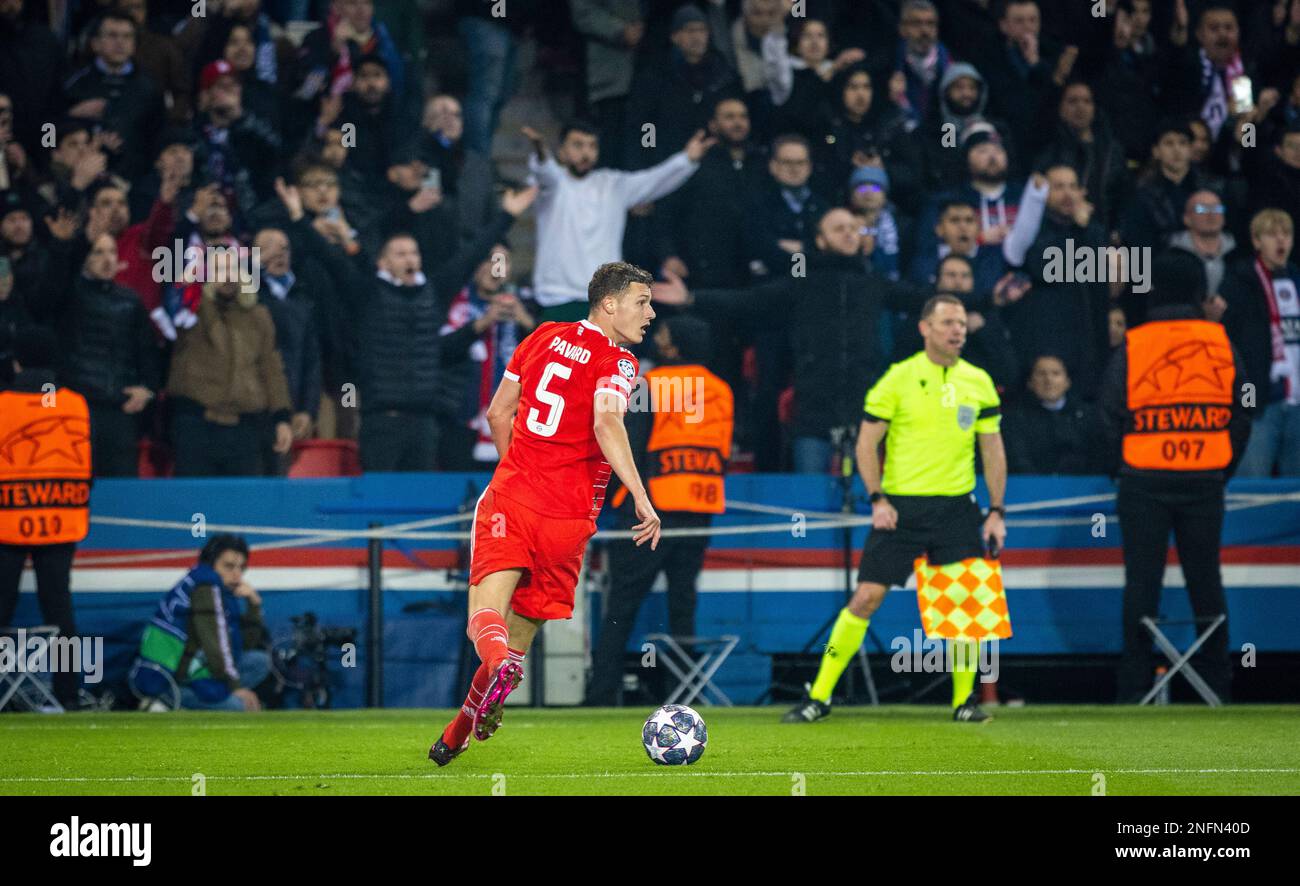 Paris, France. 14th Feb, 2023. Benjamin Pavard (Muenchen) Paris Saint ... Paris, France. 14th Feb, 2023. Benjamin Pavard (Muenchen) Paris Saint ...