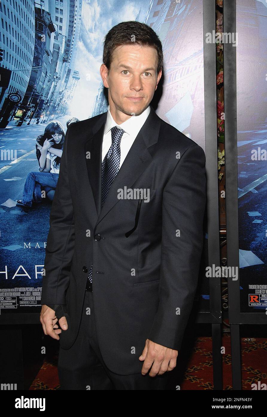 Actor Mark Wahlberg attends "The Happening" film premiere at the ...