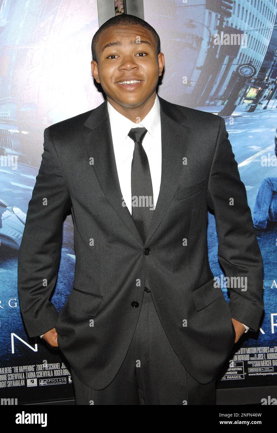 Actor Robert Bailey Jr. attends "The Happening" film premiere at the ...
