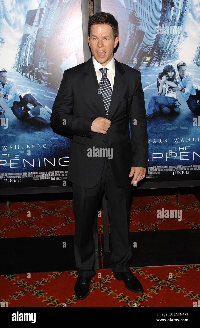 Actor Mark Wahlberg attends "The Happening" film premiere at the ...