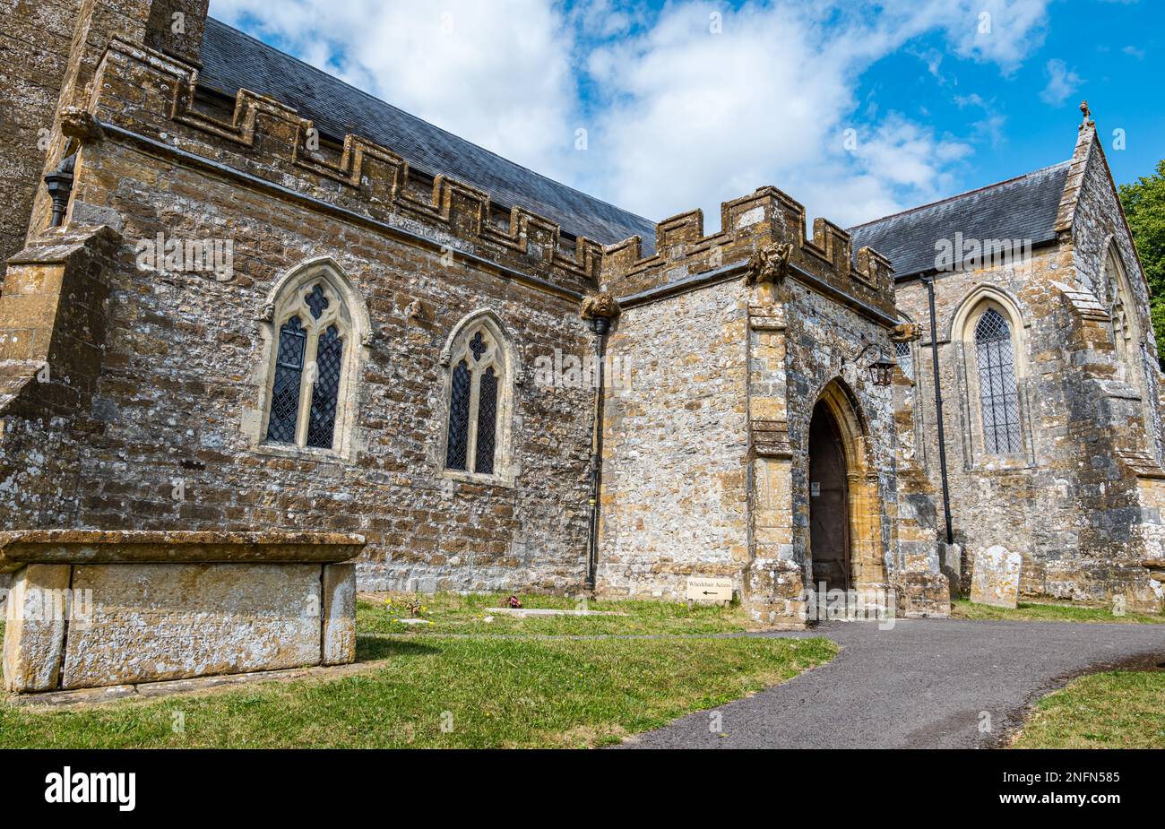 Extterior of St Candida and Holy Cross Church, Whitchurch Canonicorum ...