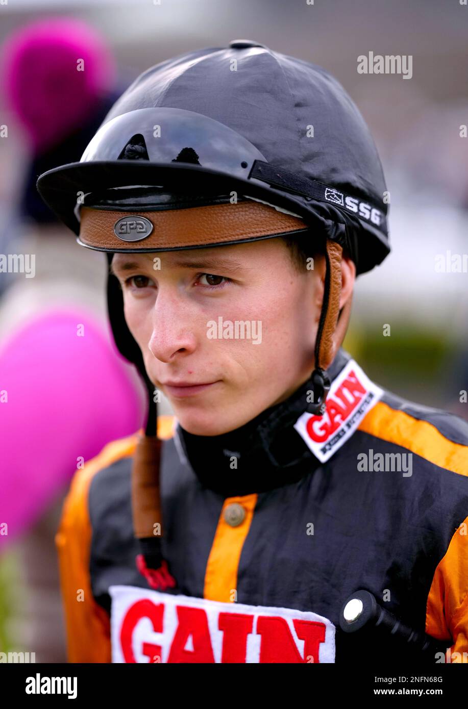 Jockey Jason Watson at Lingfield Park Racecourse, Surrey. Picture date ...
