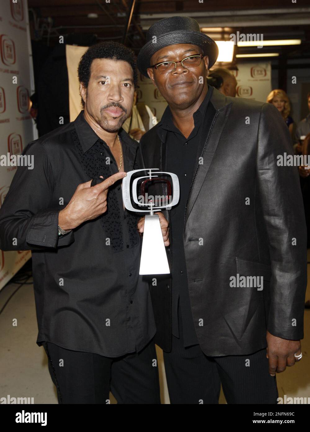Singer Lionel Richie, left, and actor Samuel L. Jackson are seen ...