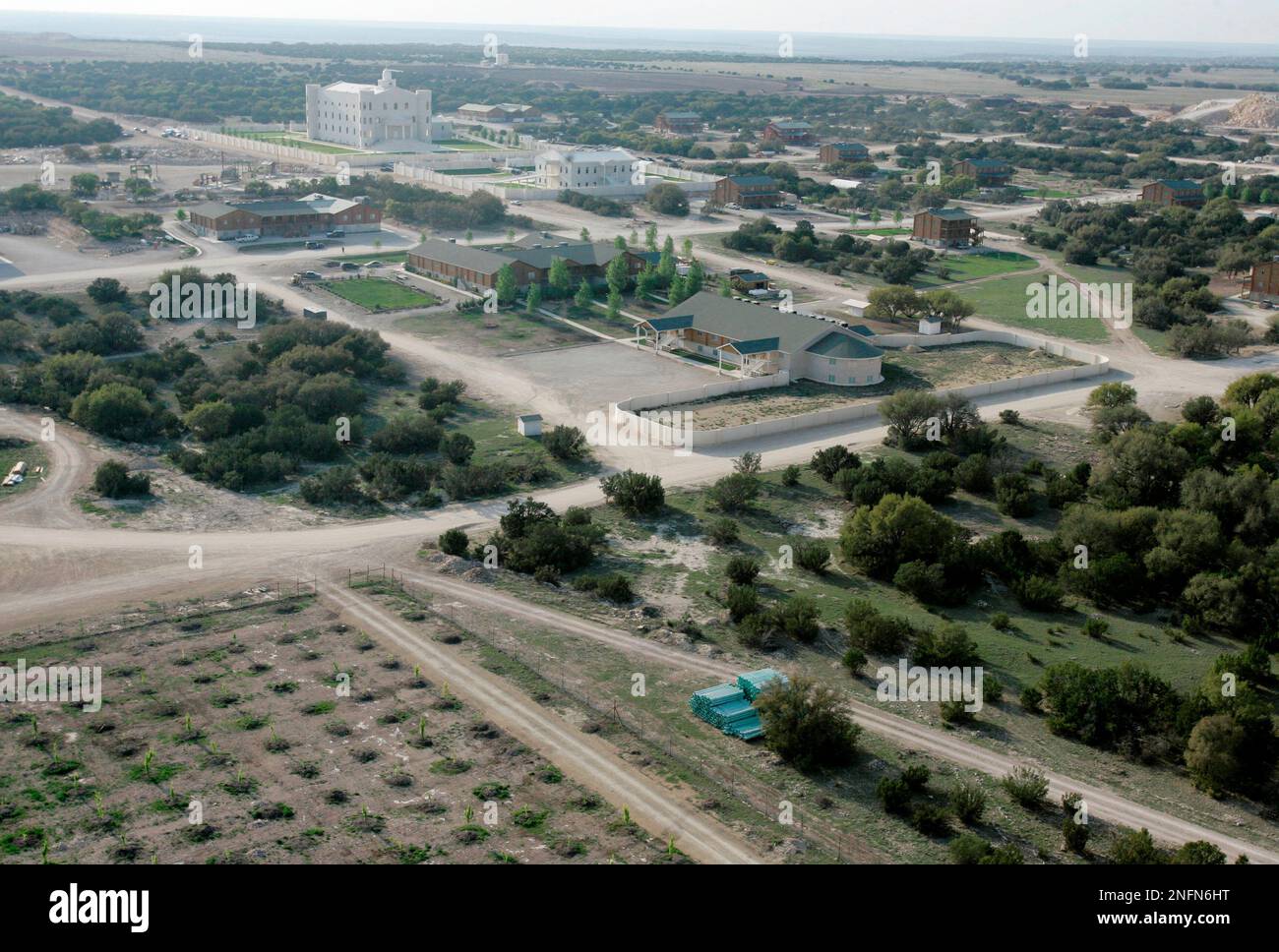 A view of the Yearning for Zion Ranch, home of the Fundamentalist ...