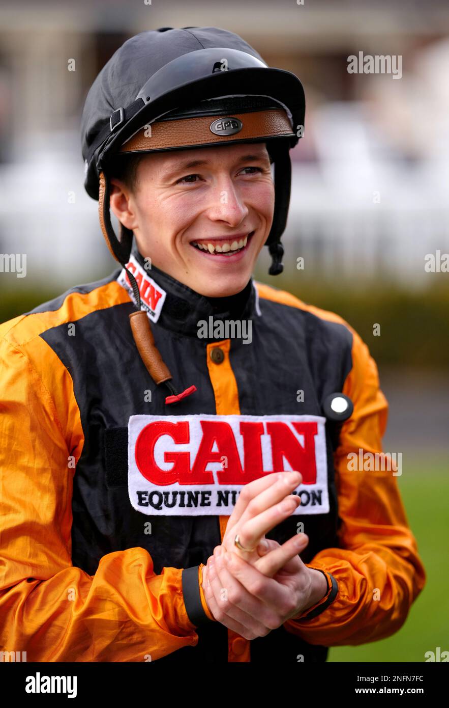 Jockey Jason Watson at Lingfield Park Racecourse, Surrey. Picture date ...