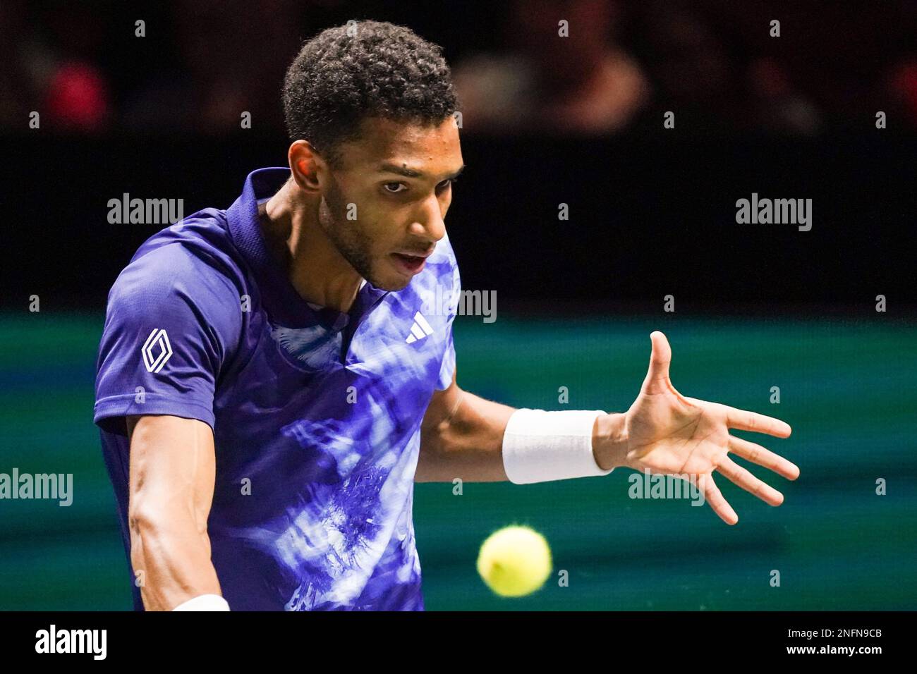 Rotterdam, Netherlands. 17th Feb, 2023. ROTTERDAM, NETHERLANDS - FEBRUARY 17: Felix Auger ...