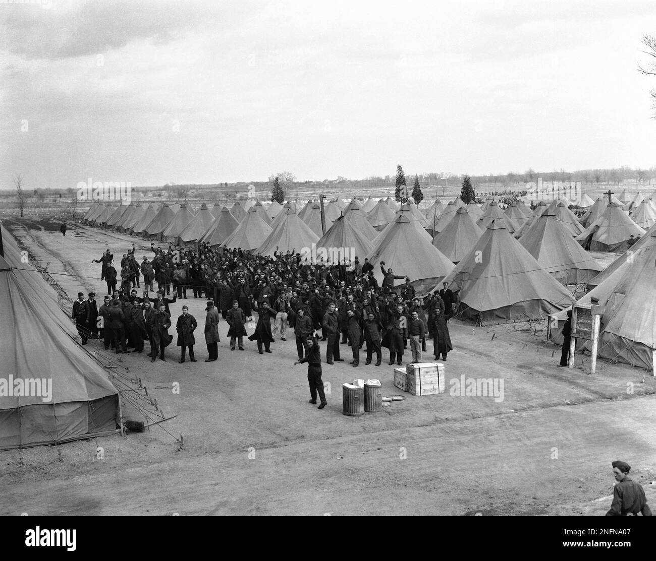 This is a general view of Camp Dix for the Civilian Conservation Corps ...