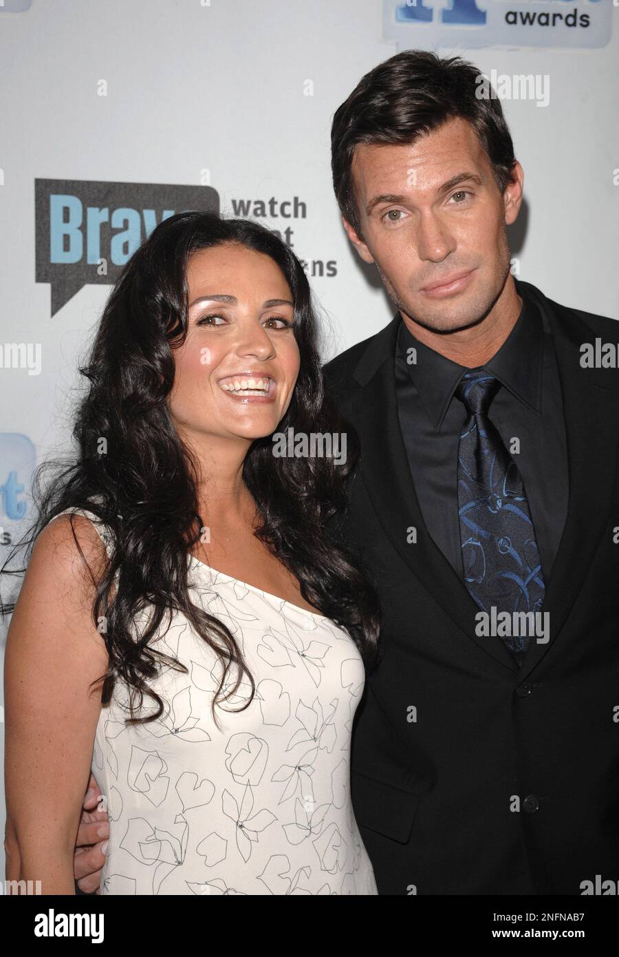 TV Personality's Jeff Lewis and Jenni Pulos Elwood arrive at Bravo ...