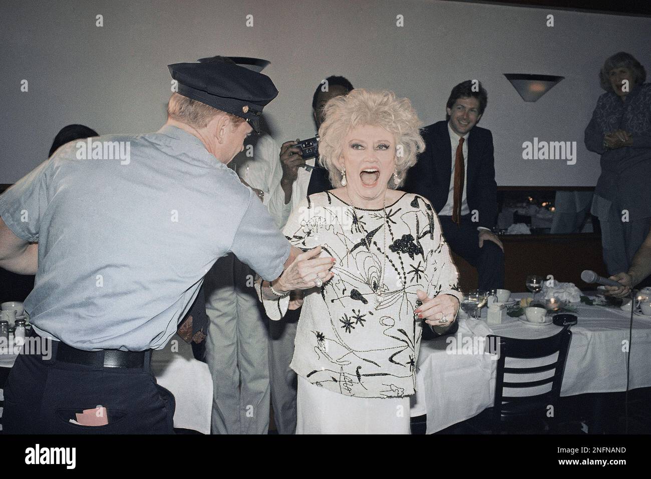 Phyllis Diller at her 70th birthday party on July 16, 1987 at Giancarlo ...