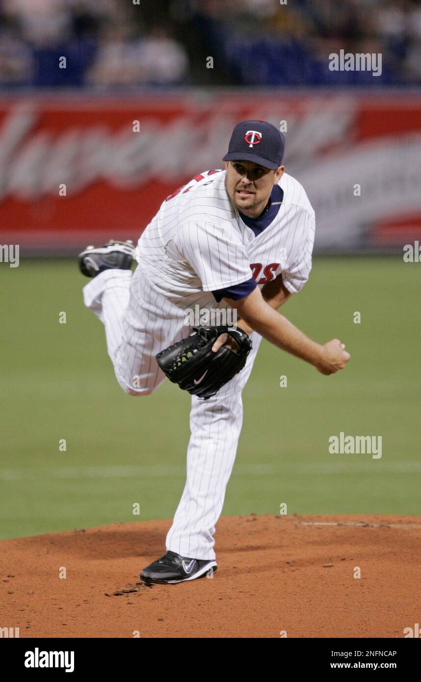 Minnesota Twins' Boof Bonser in a baseball game against the New York ...
