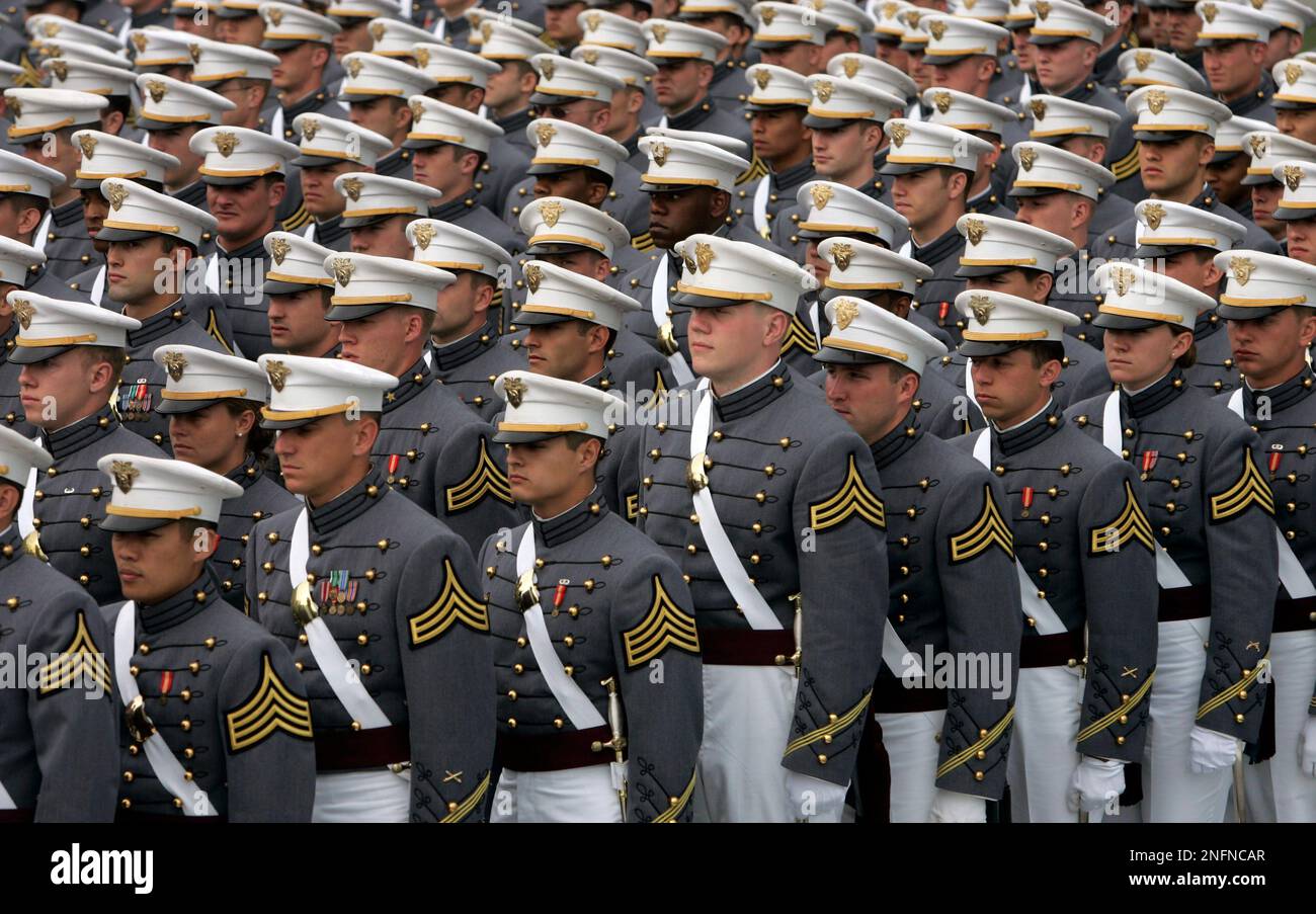 Graduating cadets are shown during a graduation ceremony at the United ...