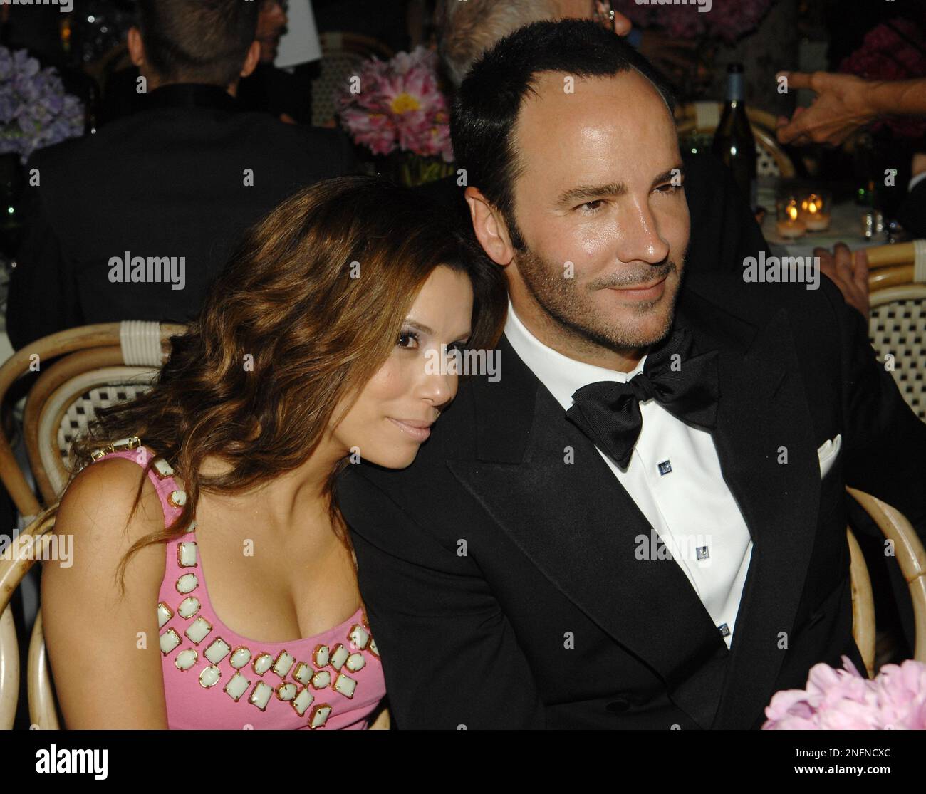 Actress Eva Longoria-Parker and designer Tom Ford attends the CFDA ...