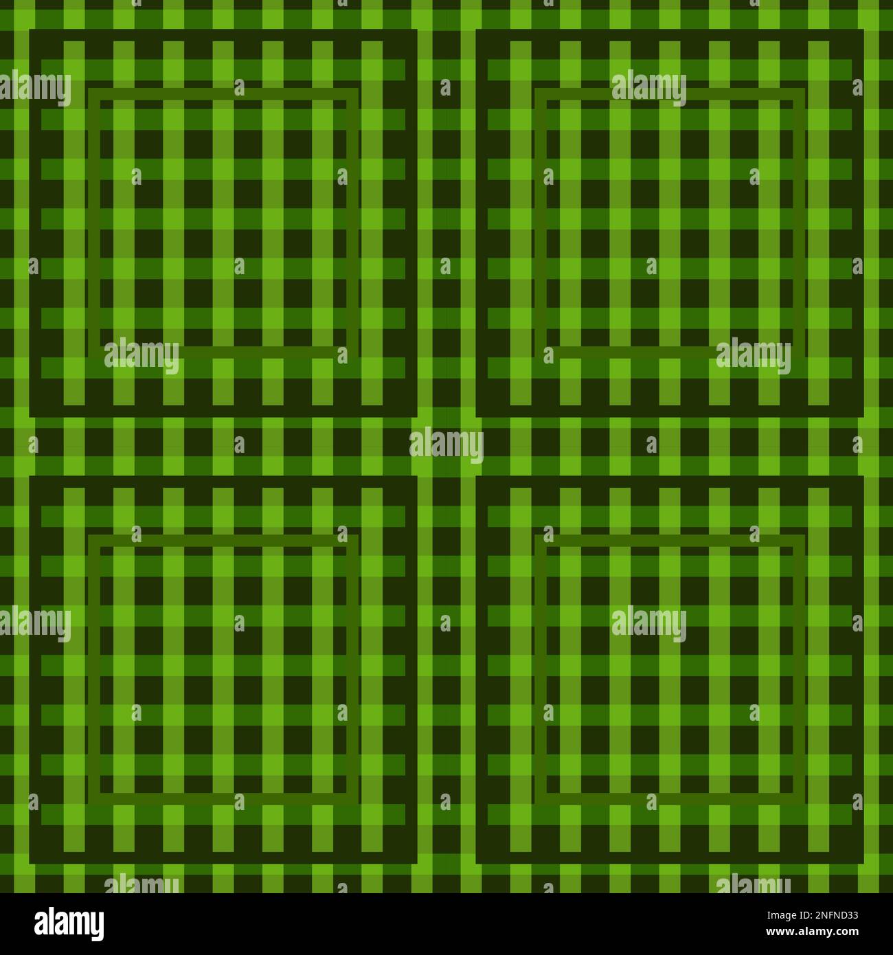 St. Patricks day tartan plaid. Scottish pattern in green and black cage ...