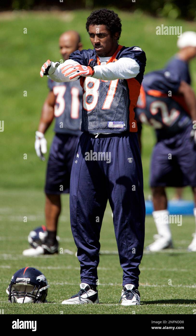 Denver Broncos rookie wide receiver Lorne Sam from Texas El Paso ...