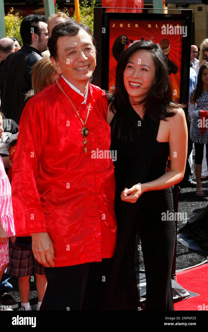 Actor James Hong, left and his daughter actress April Hong arrive at ...