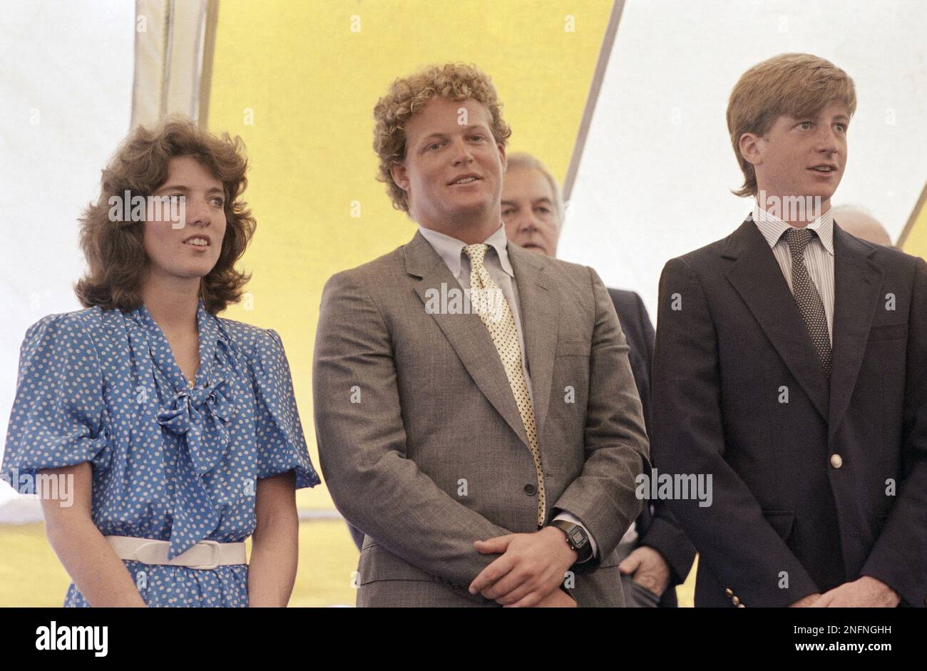 Members of Sen. Edward Kennedy's family are shown July 22, 1985 from ...