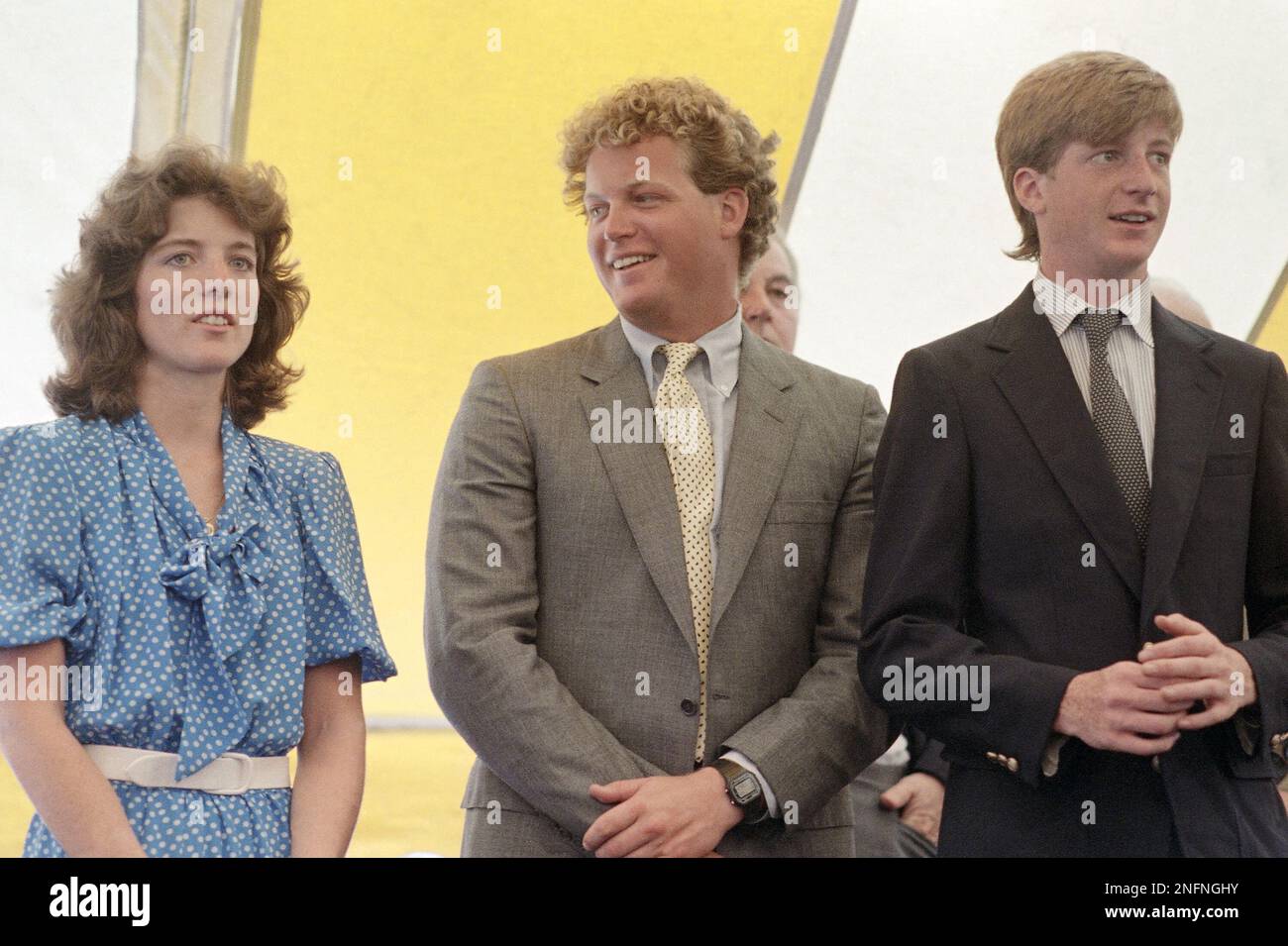 Members of Sen. Edward Kennedy's family are shown July 22, 1985 from ...