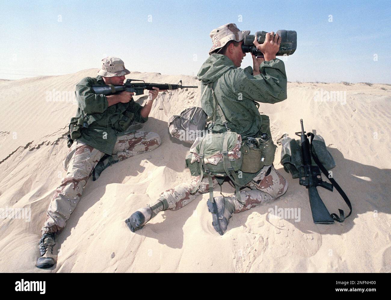 1st Batalion of the 3rd U.S. Marine regiments on exercise in Saudi ...
