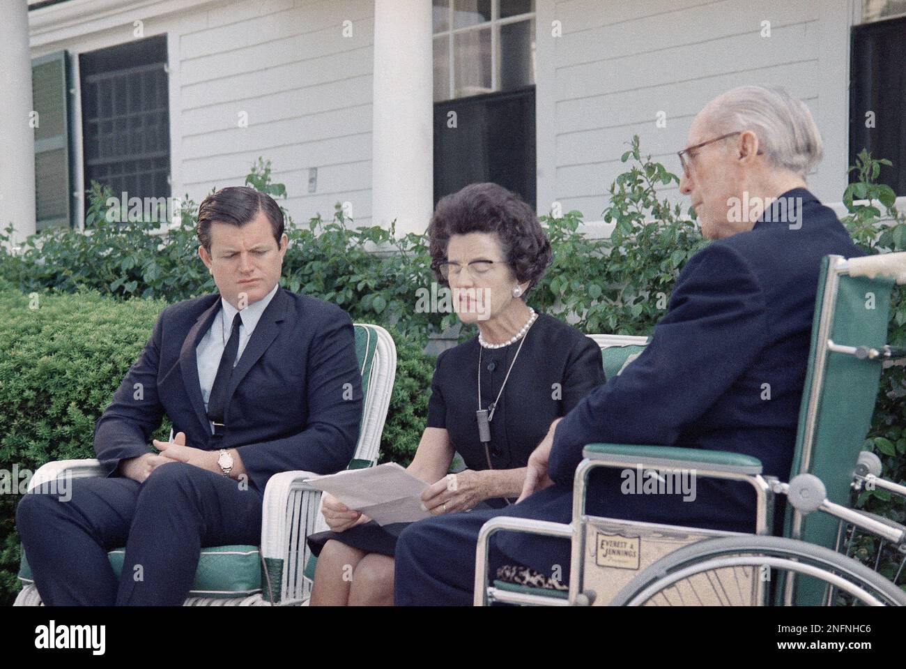 Sen. Edward M. Kennedy (D-Mass.) is shown with his parents, Joseph and ...