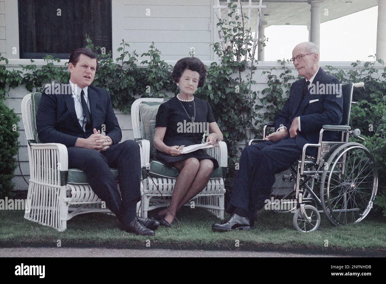 Sen. Edward M. Kennedy (D-Mass.) is shown with his parents, Joseph and ...