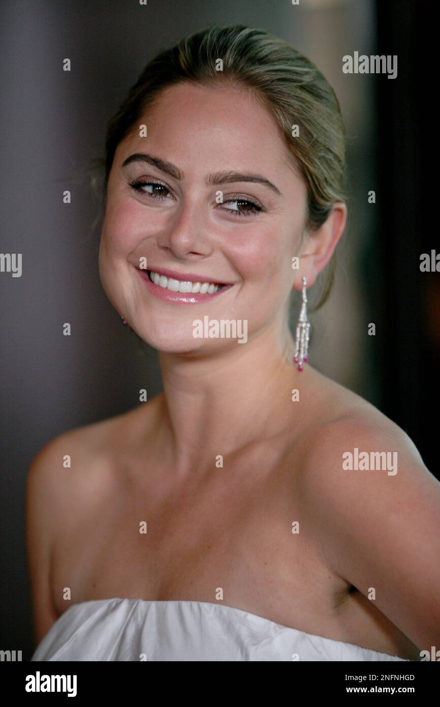 Actress Amanda Brooks arrives at a screening for the DVD box set ...