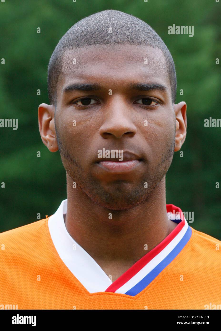 Forward Ryan Babel of the Dutch soccer team poses during a photo shoot ...