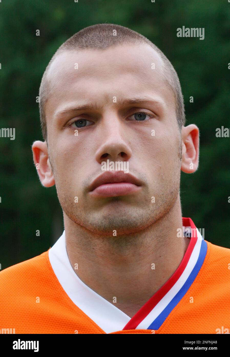 Defender John Heitinga of the Dutch soccer team poses during a photo ...