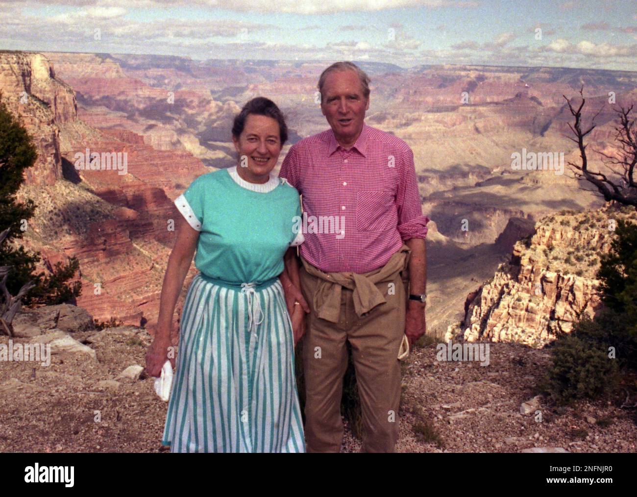 West German President Karl Carstens poses with his wife Veronica ...