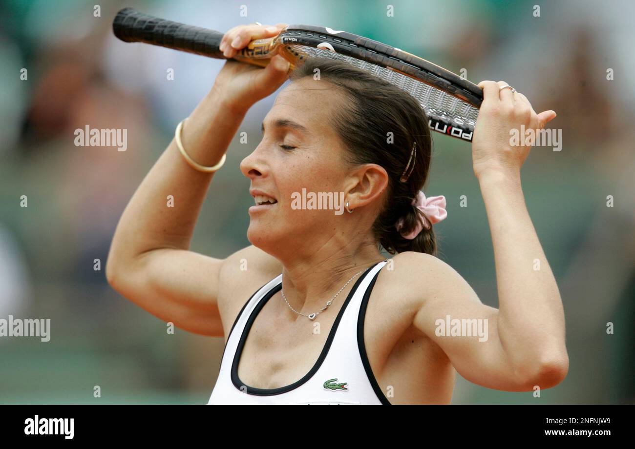 Tunisia's Selima Sfar reacts as she plays United States' Venus Williams ...