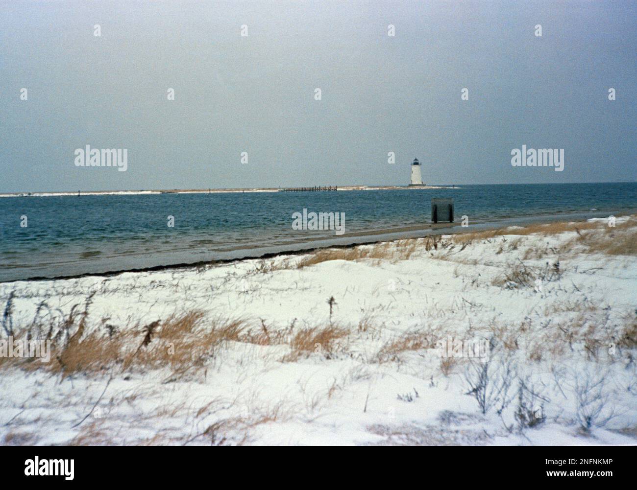This is a view of the Edgartown lighthouse as seen from Chappaquiddick ...