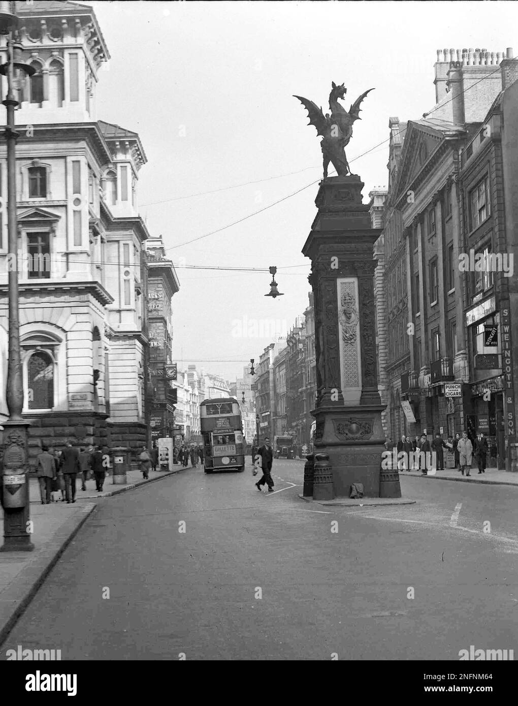 London's Fleet Street, centre of Britain's newspaper publishing, seen ...
