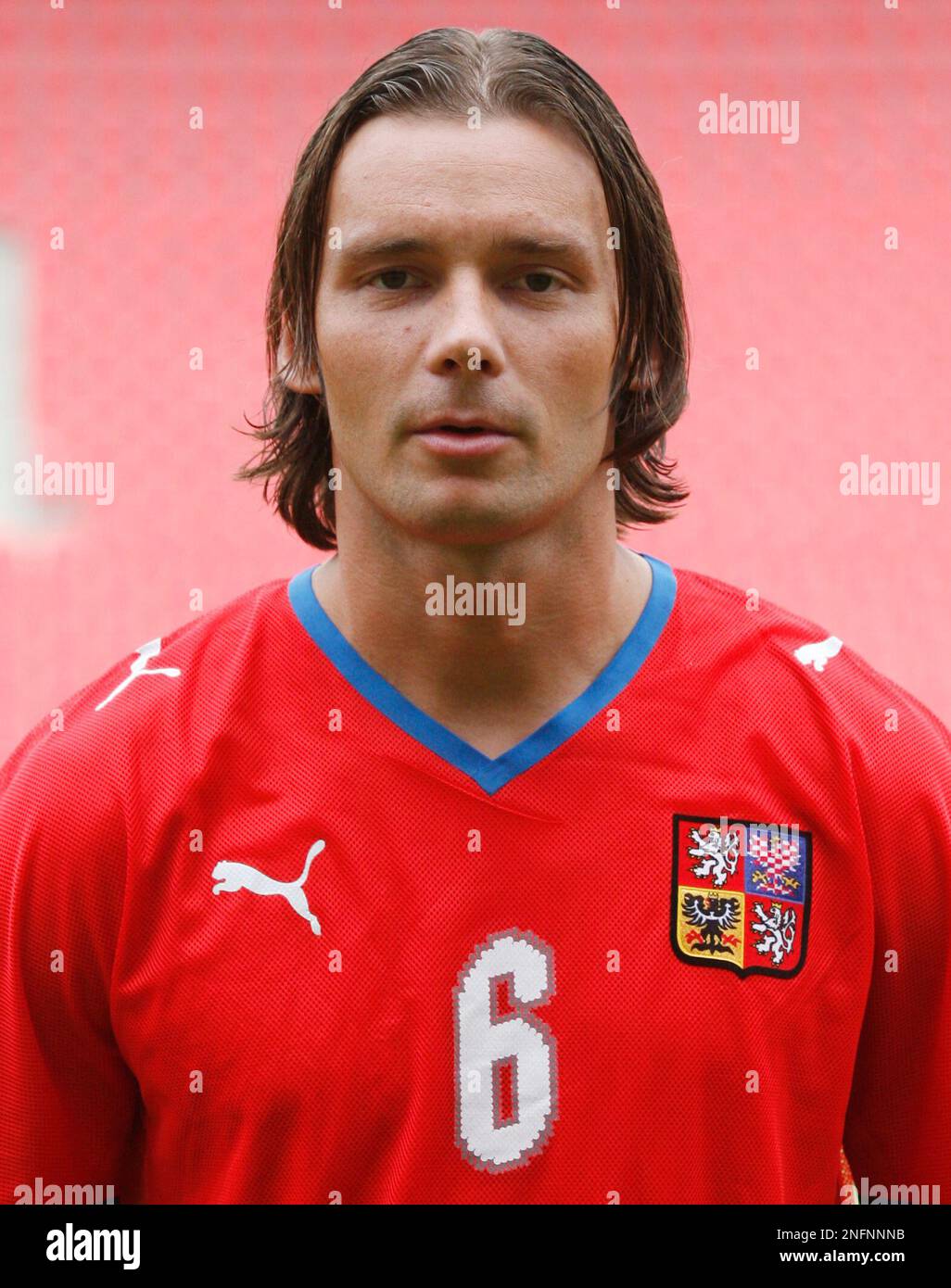 Czech Republic defender Marek Jankulovski poses for a photo prior a ...