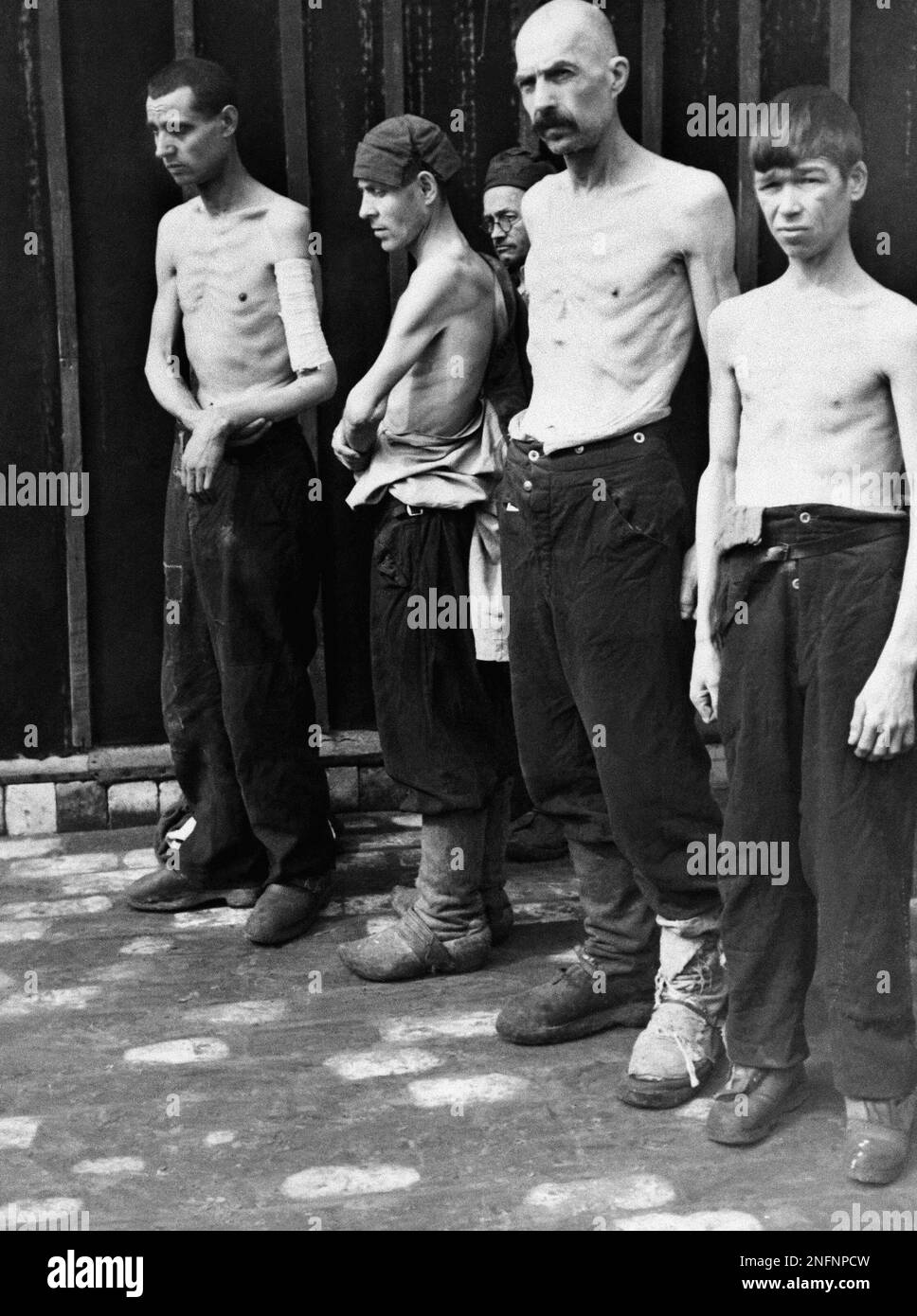 Russian prisoners, liberated from a German Prisoner of war camp by the ...
