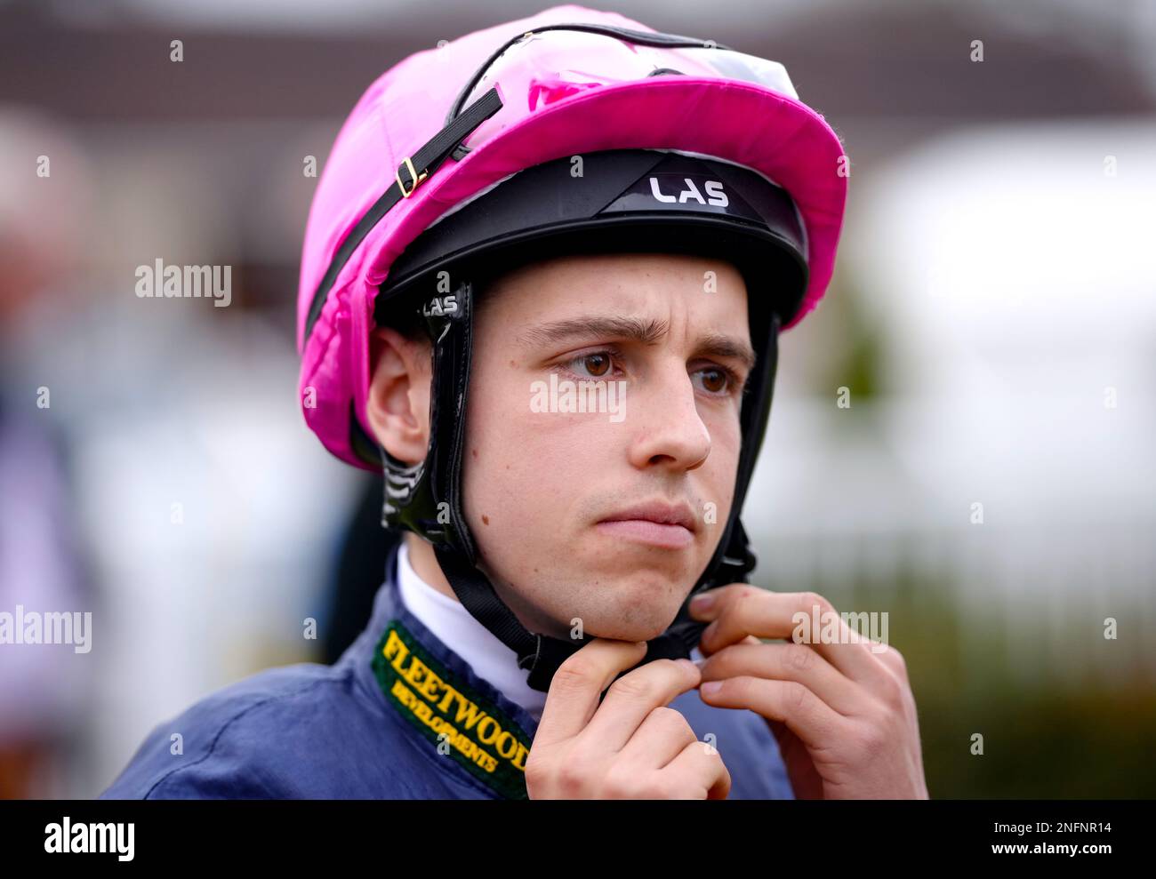 Jockey Oliver Searle at Lingfield Park Racecourse, Surrey. Picture date: Friday February 17 ...