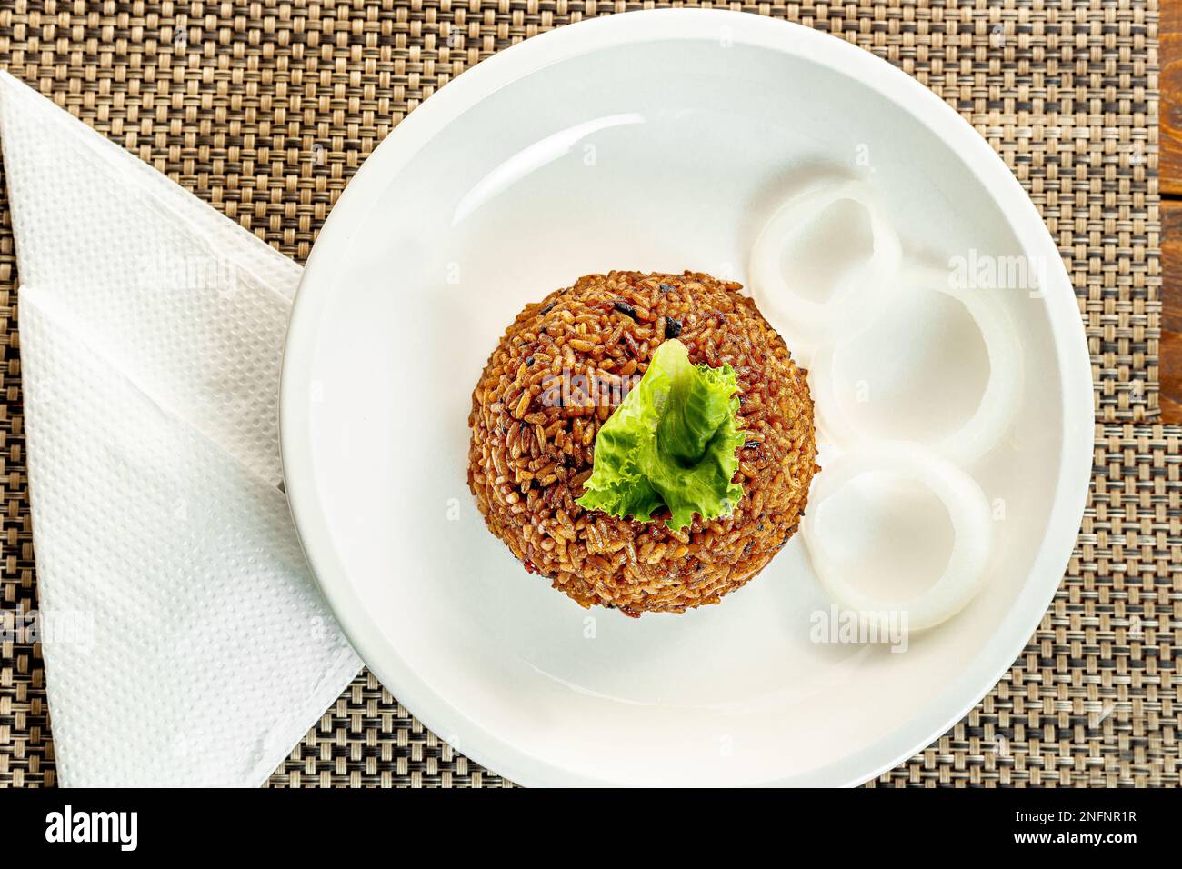 rice. fruits, meat Stock Photo - Alamy