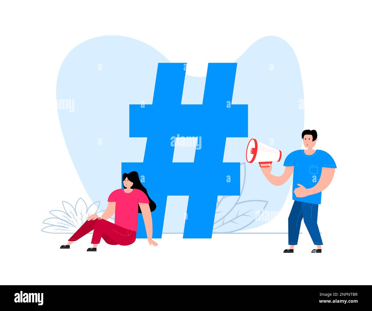 3d illustration hashtag icon Stock Vector Images - Alamy