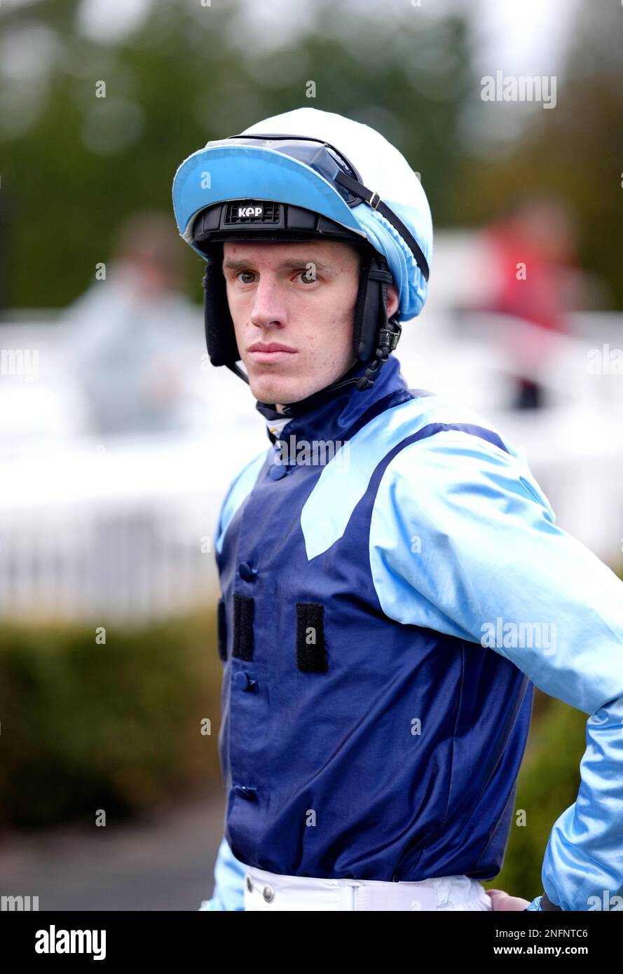 Jockey Jordan Williams at Lingfield Park Racecourse, Surrey. Picture ...