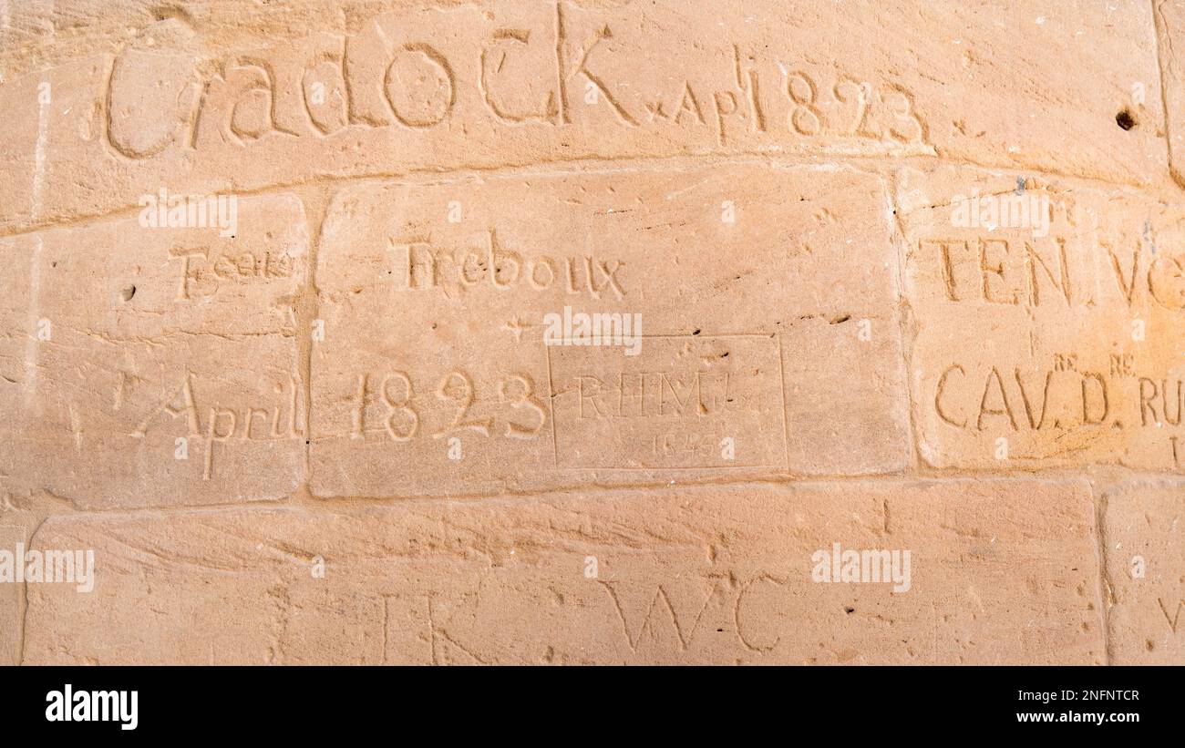 Rock inscriptions from old hi-res stock photography and images - Alamy