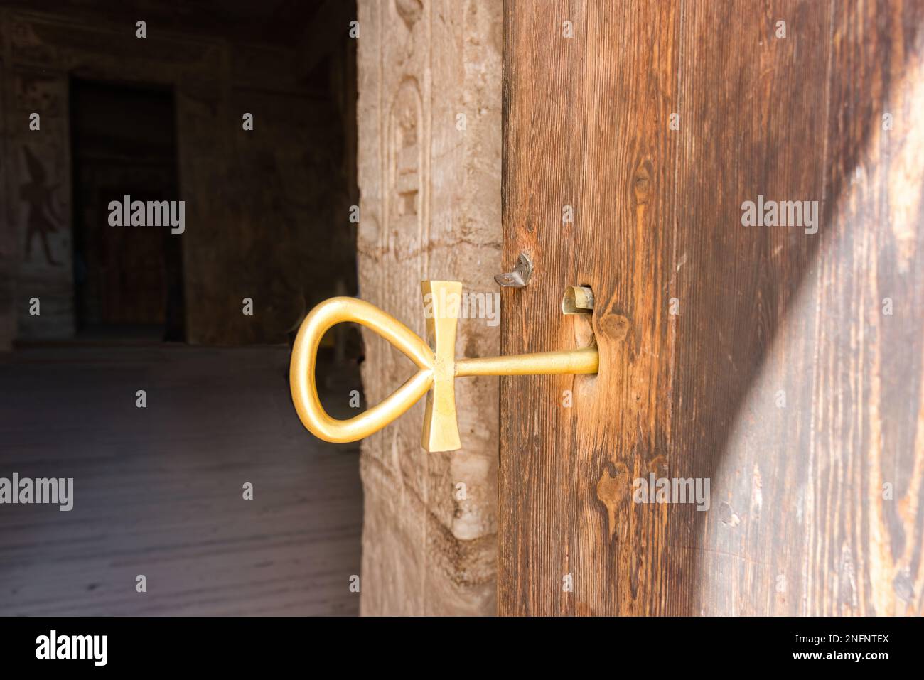 The key that opens the Abu Simbel Temple in Egypt Stock Photo - Alamy