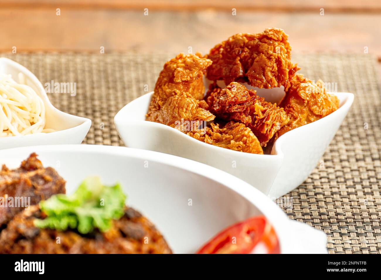 rice. fruits, meat Stock Photo - Alamy