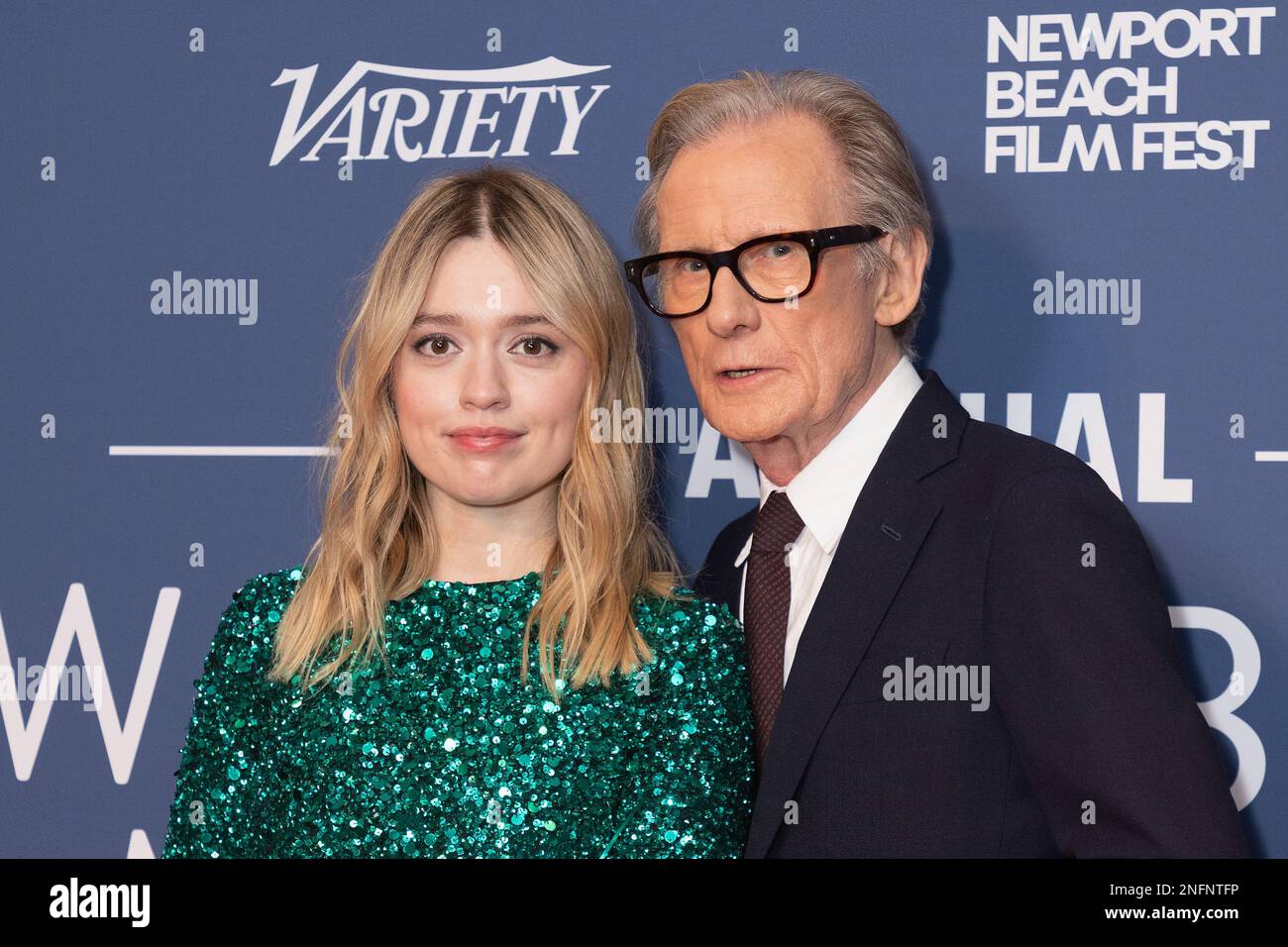 London, UK. 16 February, 2023. London, UK. Aimee Lou Wood and Bill ...