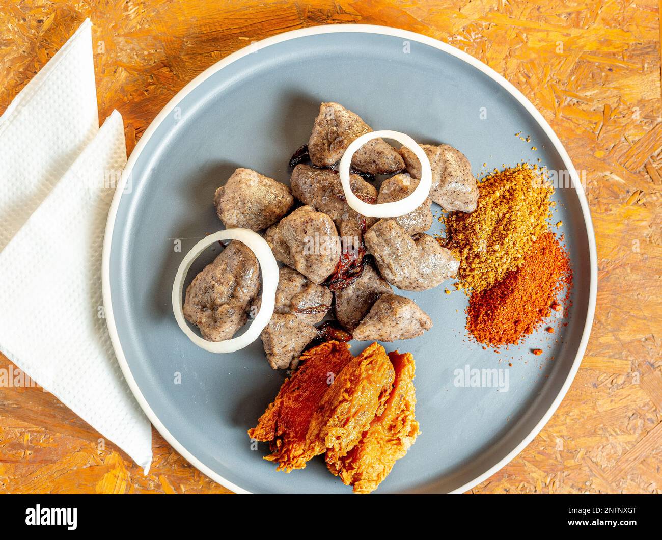rice. fruits, meat Stock Photo - Alamy