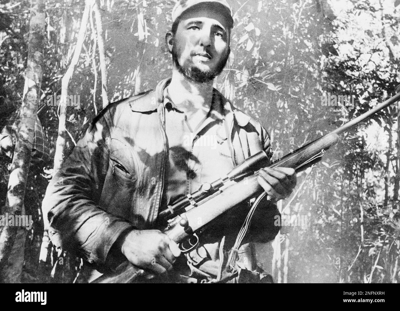 Fidel Castro, leader of a continuing revolt against president Fulgencio ...