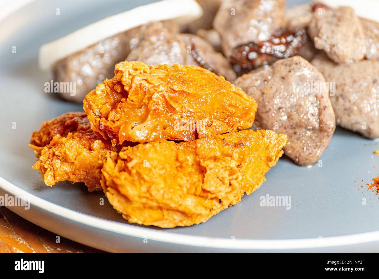 rice. fruits, meat Stock Photo - Alamy