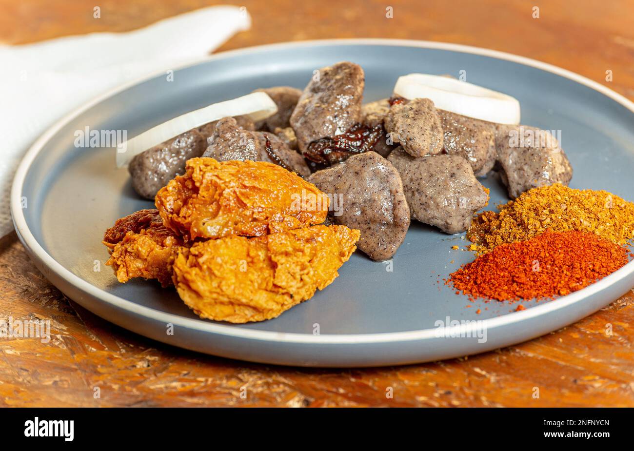 rice. fruits, meat Stock Photo - Alamy