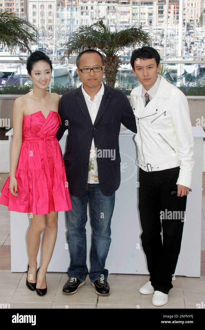 From left, actress Chen Chang, director Mong-Hong Chung and actor Lun ...