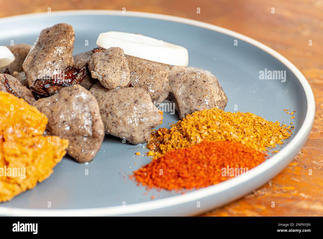 rice. fruits, meat Stock Photo - Alamy