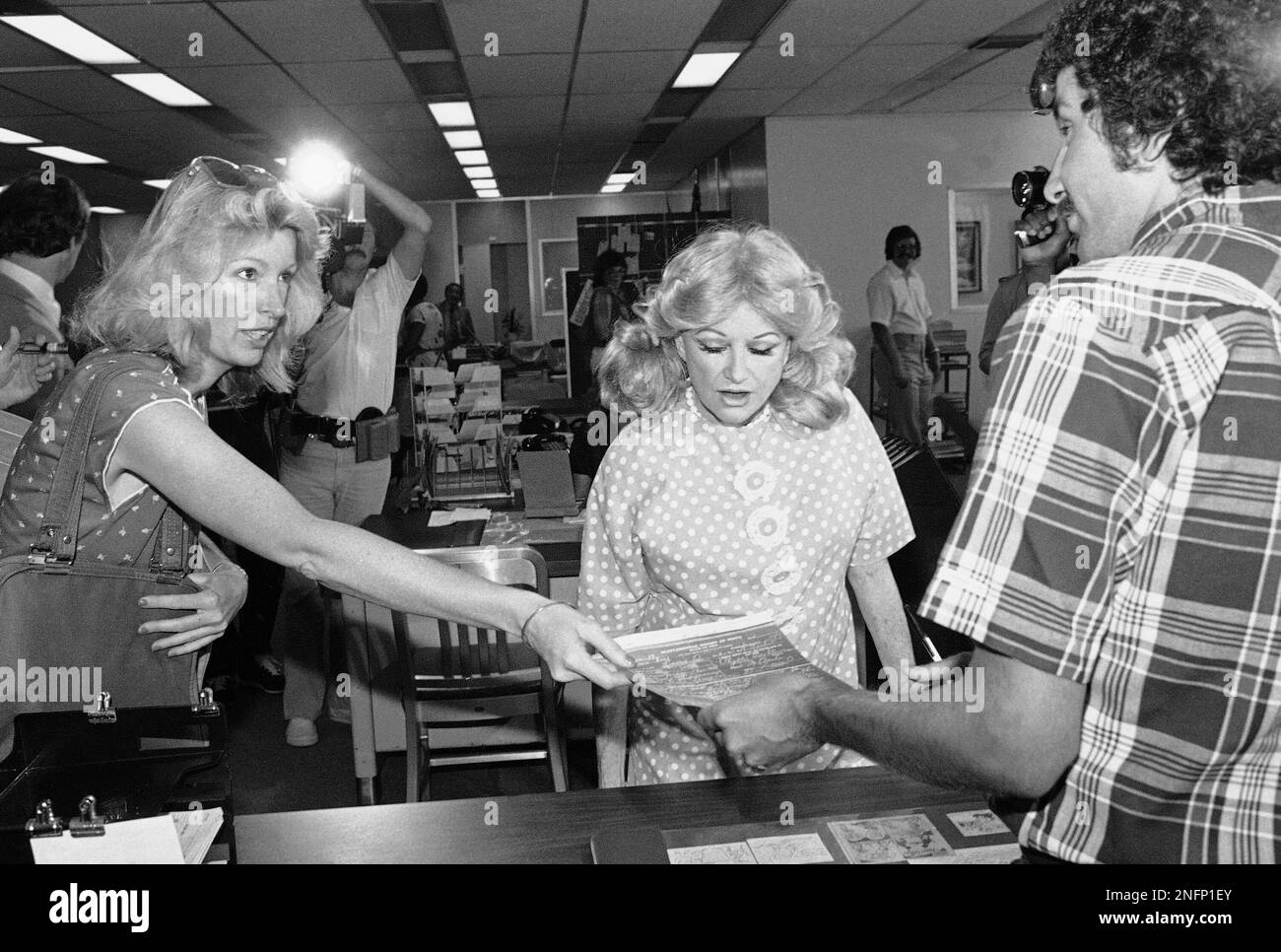 Comedienne Phyllis Diller shown in the Westwood Village section of Los ...