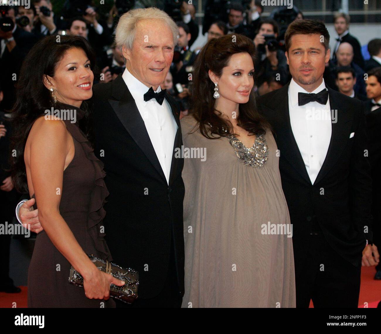 Fro left, American director Clint Eastwood's wife Dina Ruiz, American ...