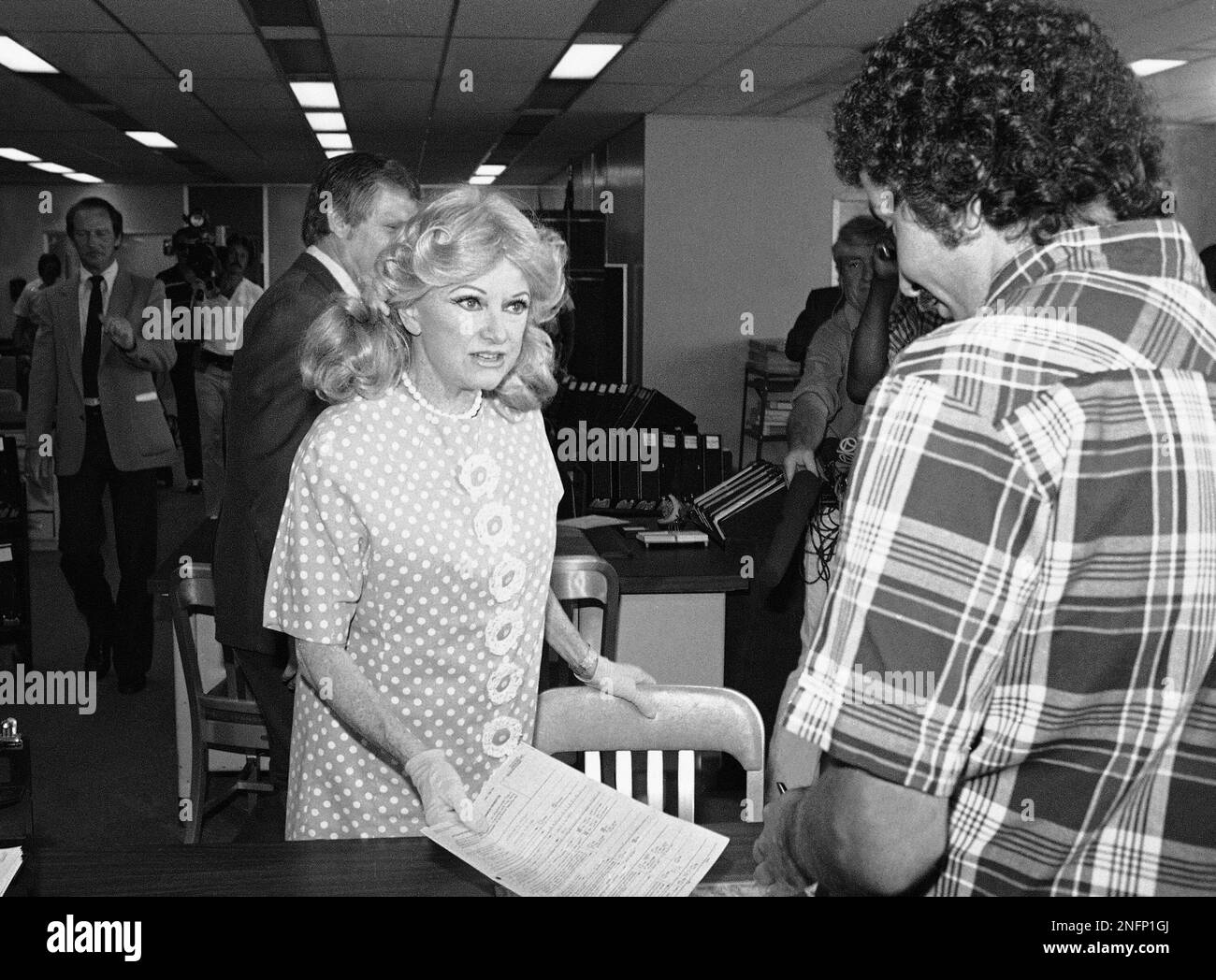 Comedienne Phyllis Diller shown in the Westwood Village section of Los ...